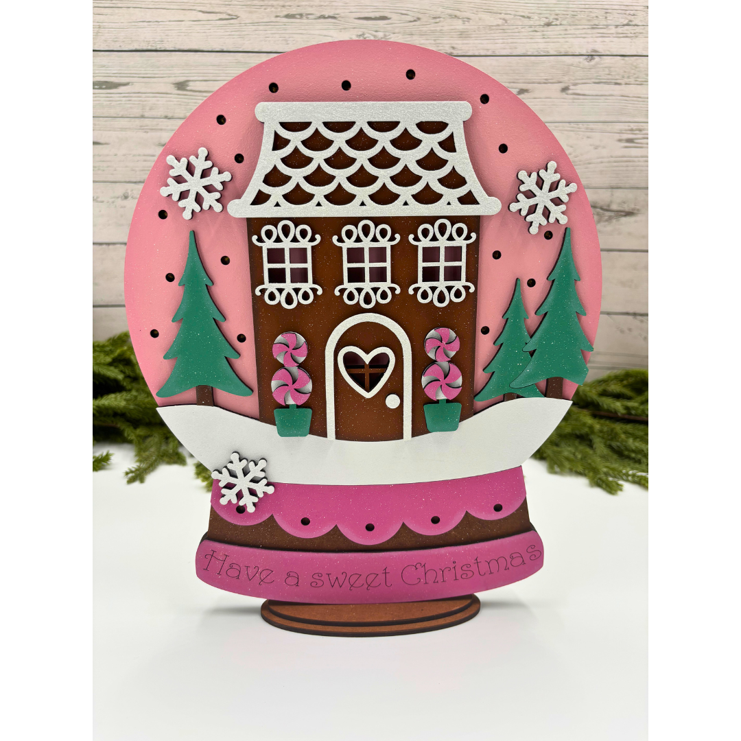 🍬 Have a Sweet Christmas Gingerbread House Shelf Sitter | Light-Up Hol ...